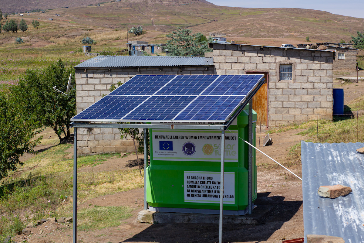 The solar kiosks powering Lesotho’s rural communities | Dialogue Earth